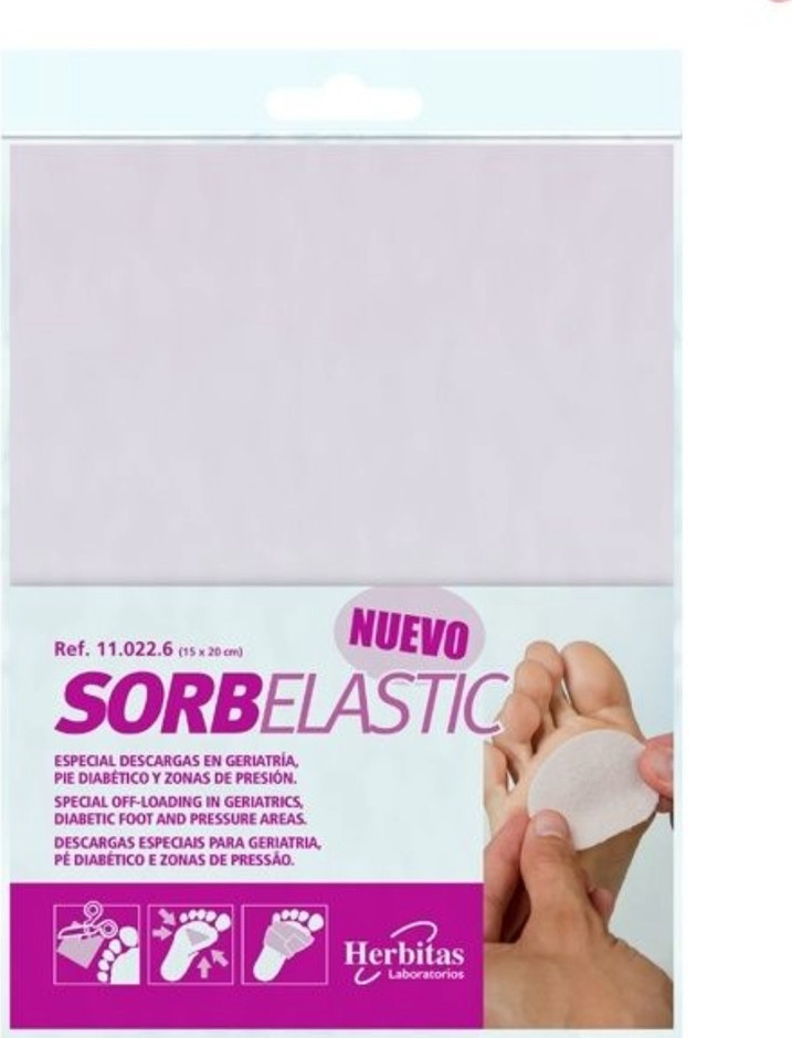 ‫Herbitas - פלסטר ג’ל טיפולי ביבלות ונקודות לחץ Sorbelastic | סופר-פארם‬