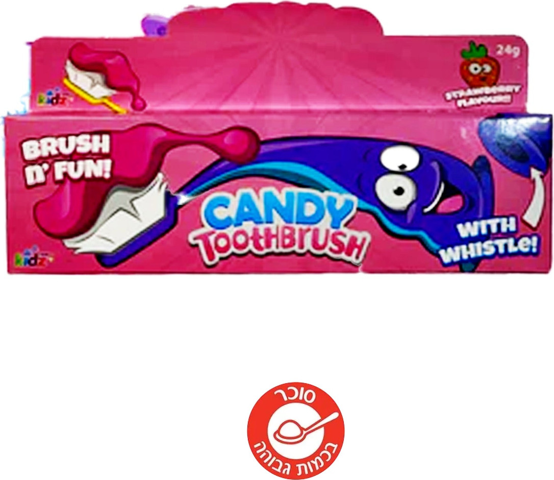 ‫Teimim - Candy Toothbrush Strawberry סוכריה בצורת מברשת שיניים עם ...