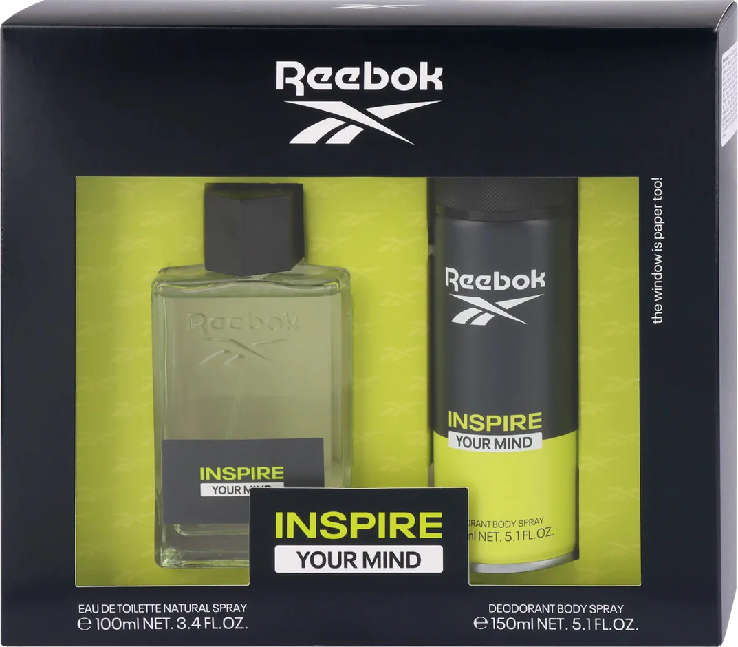 ‫ריבוק - Reebok Inspire Your Mind סט בושם ודאודורנט לגבר | סופר-פארם‬