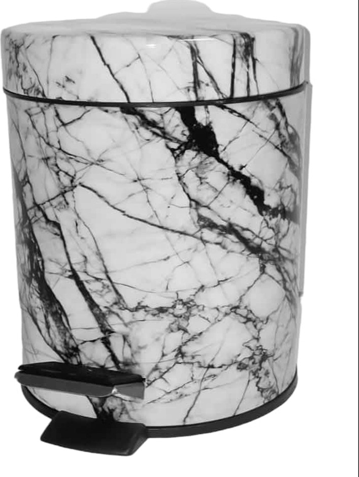 ‫Cortico - פח אשפה יוקרתי בצבע שיש עם דוושה - נירוסטה 3 ליטר | פח ...