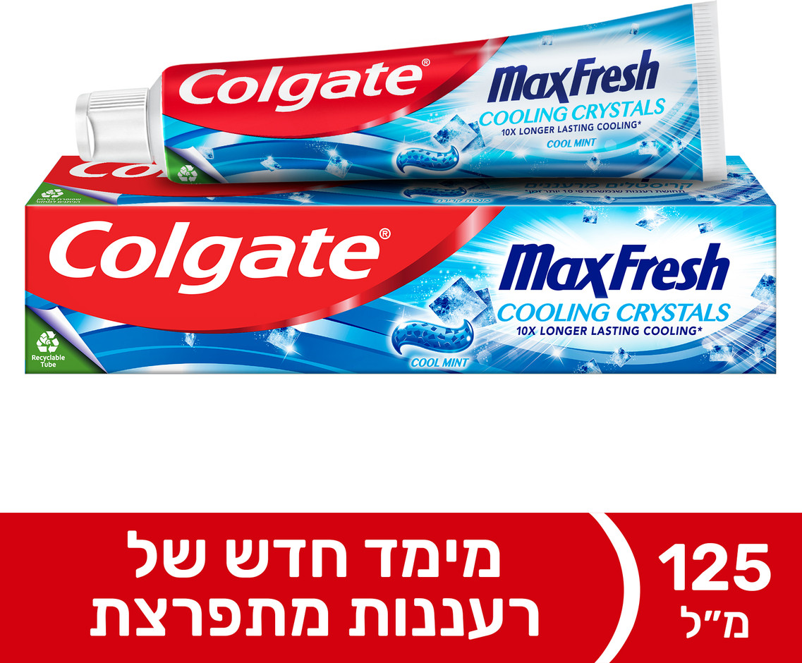 ‫קולגייט - משחת שיניים מקס פרש קריסטלים מרעננים | סופר-פארם‬