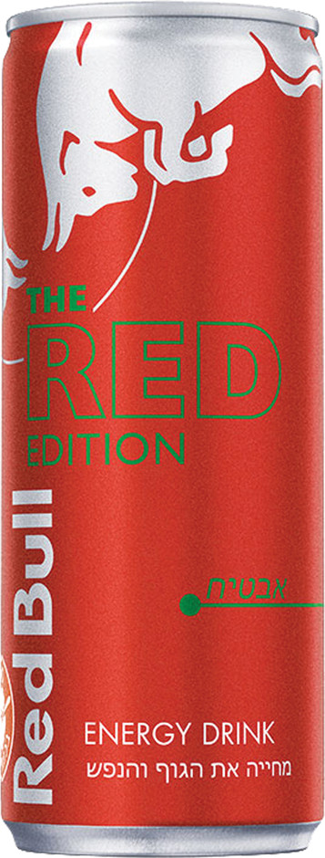 ‫Red Bull - משקה אנרגיה מוגז בתוספת קפאין וטאורין בטעם אבטיח | סופר-פארם‬