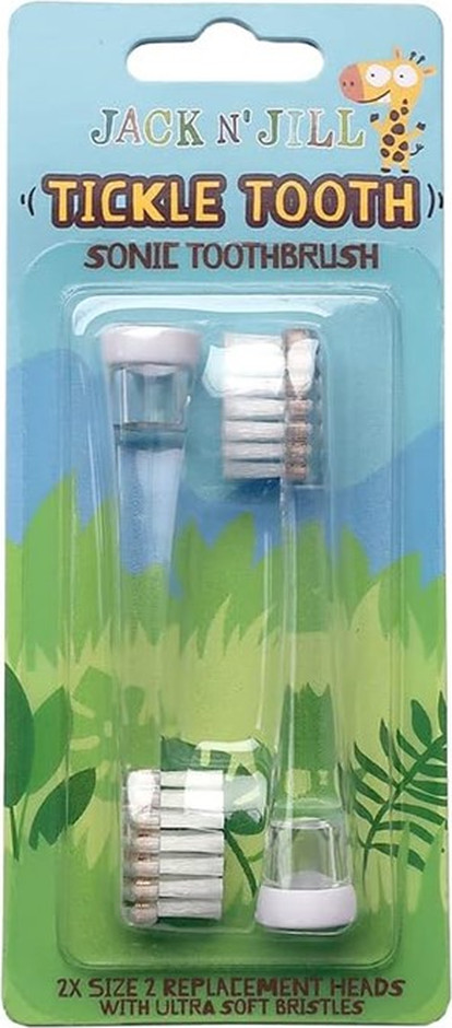 ‫Jack N' Jill - ראשים חלופיים למברשת שיניים “מדגדגת” לתינוקות | סופר-פארם‬