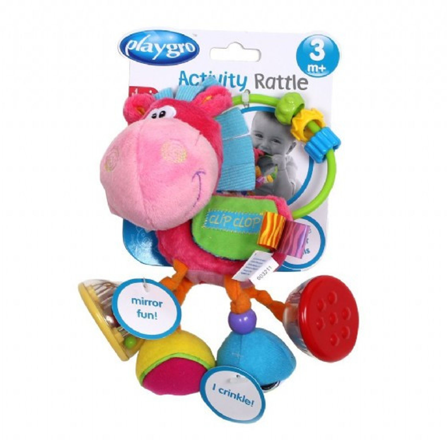 ‫PlayGro - רעשן פעילות קלופטה ורוד | סופר-פארם‬